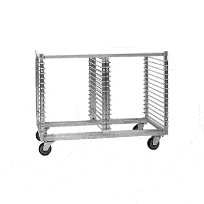 Double End Load Stainless-Top Mobile Table, Aluminum with Stainless Wi ...